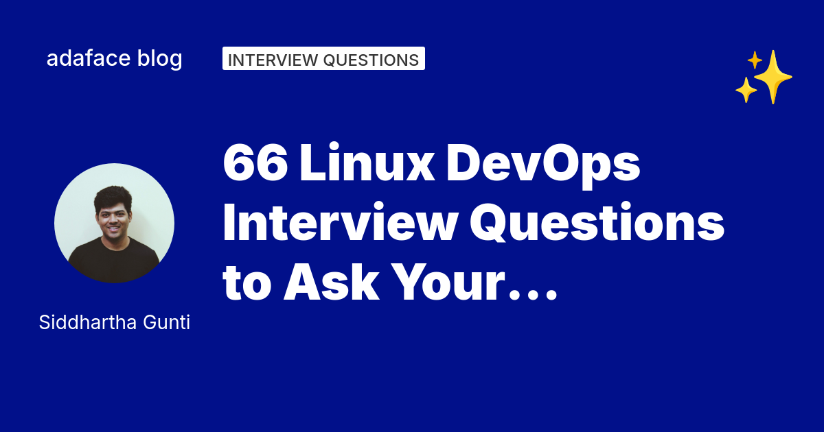 66 Linux Devops Interview Questions Adaface